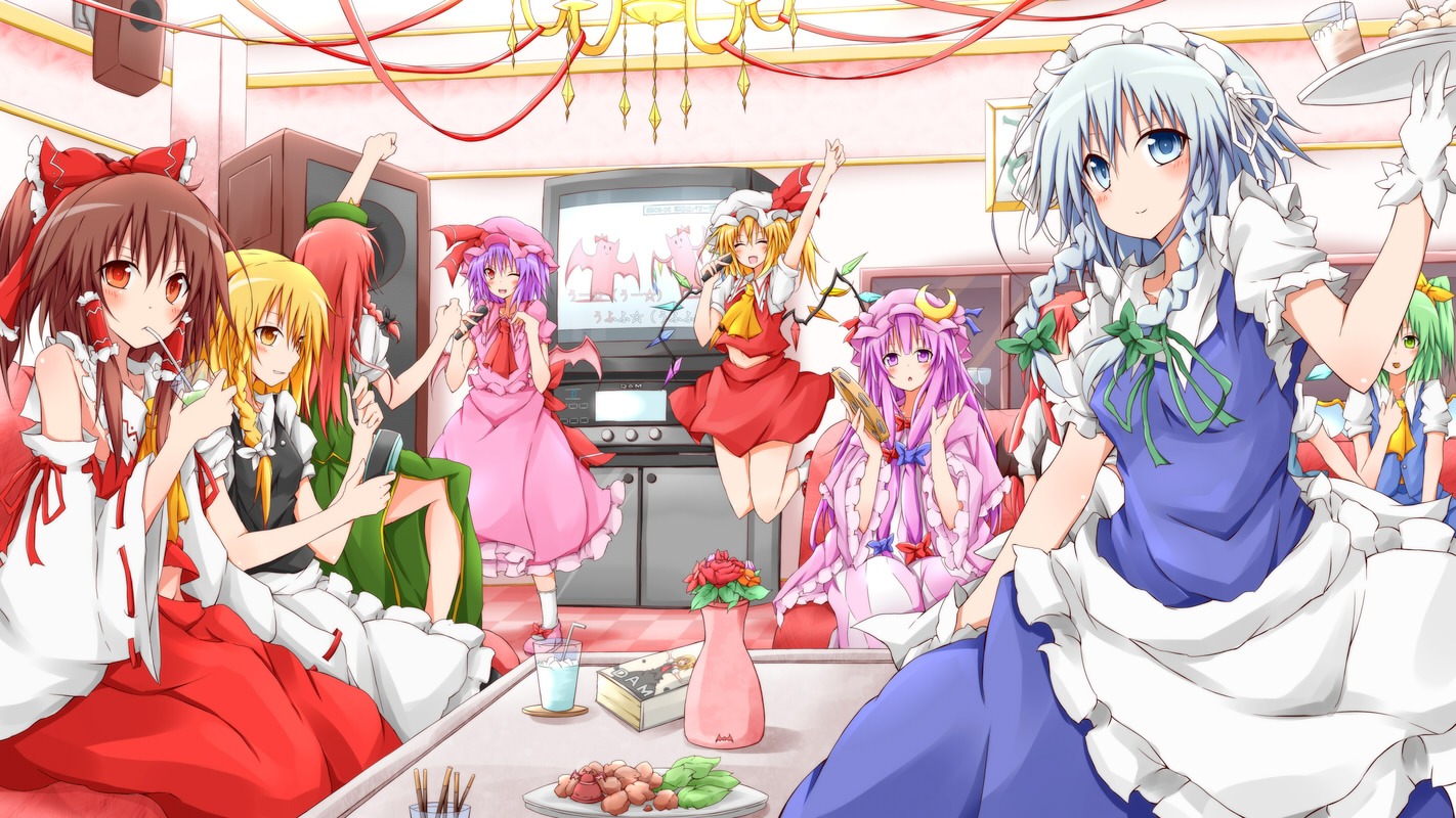 karamone-ze touhou cirno daiyousei flandre scarlet hakurei reimu hong meiling izayoi sakuya ...